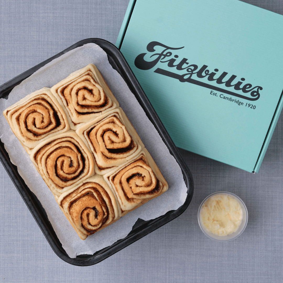 6 Bake-at-home Cinnamon Buns with Cream Cheese Icing | Fitzbillies